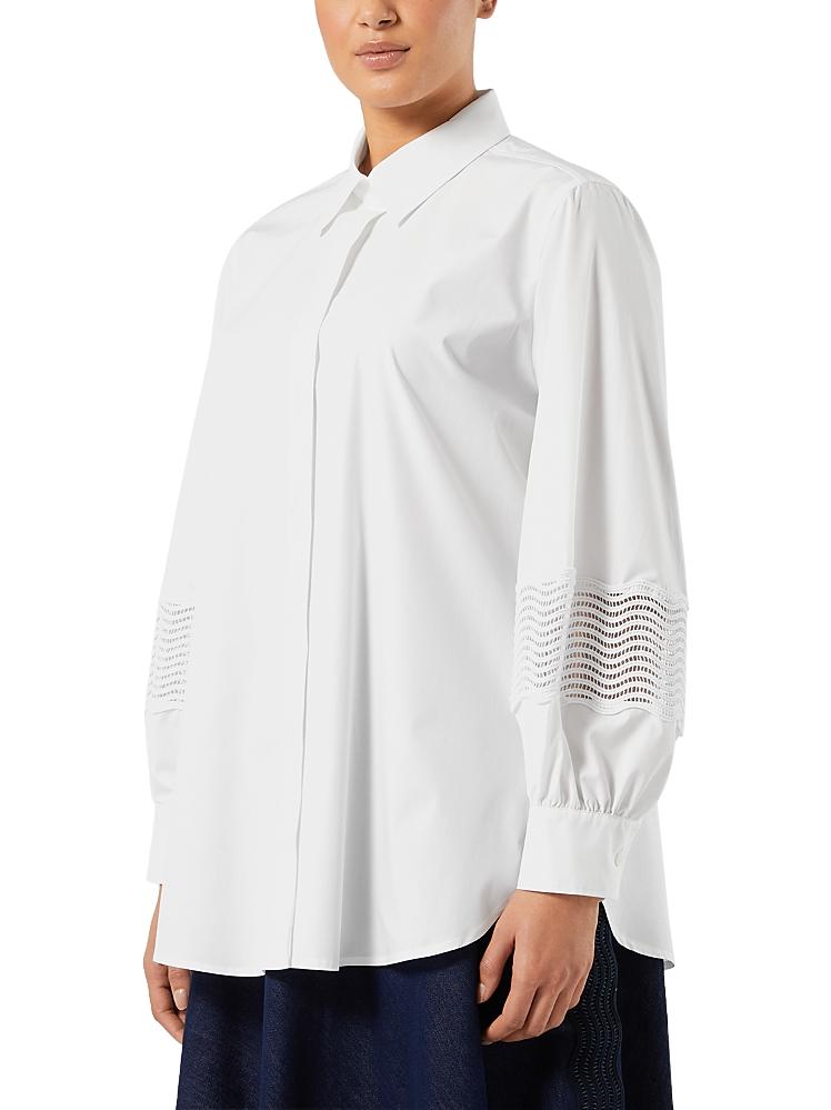 MOMONI Momonì Broderie Anglaise Cotton Palazzo Pants